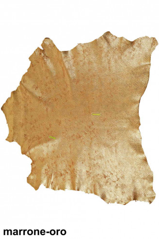 Italian leather, metallic suede with scaly print and partially abrasive ...