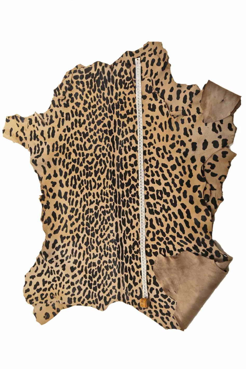 PRINTED LEOPARD hair on cow leather, camel tan leopard printed skin ...