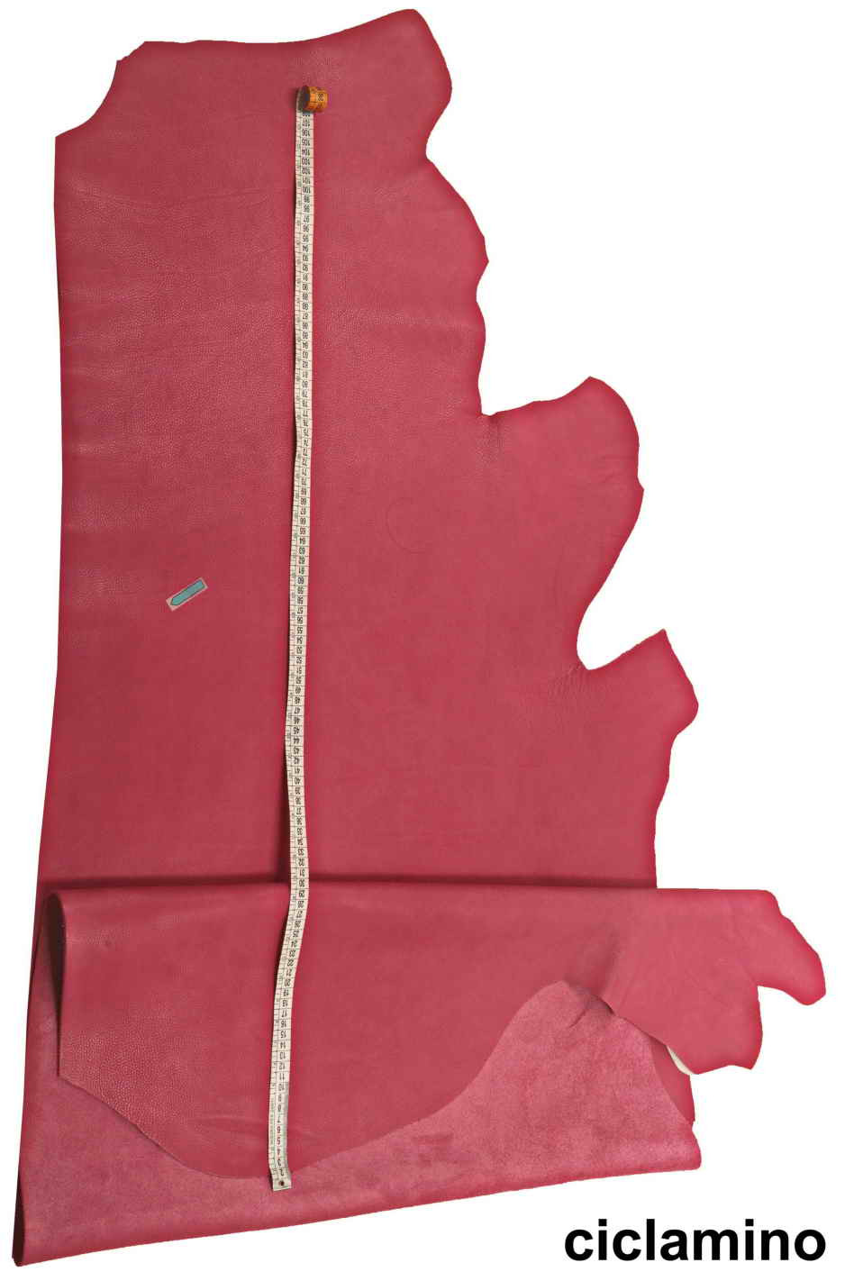 PEBBLE grain Thick ITALIAN calf leather - red coral magenta soft ...