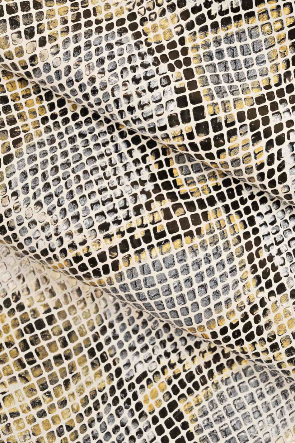 GENUINE LEATHER hide calfskin multicolor python textured calf snake ...