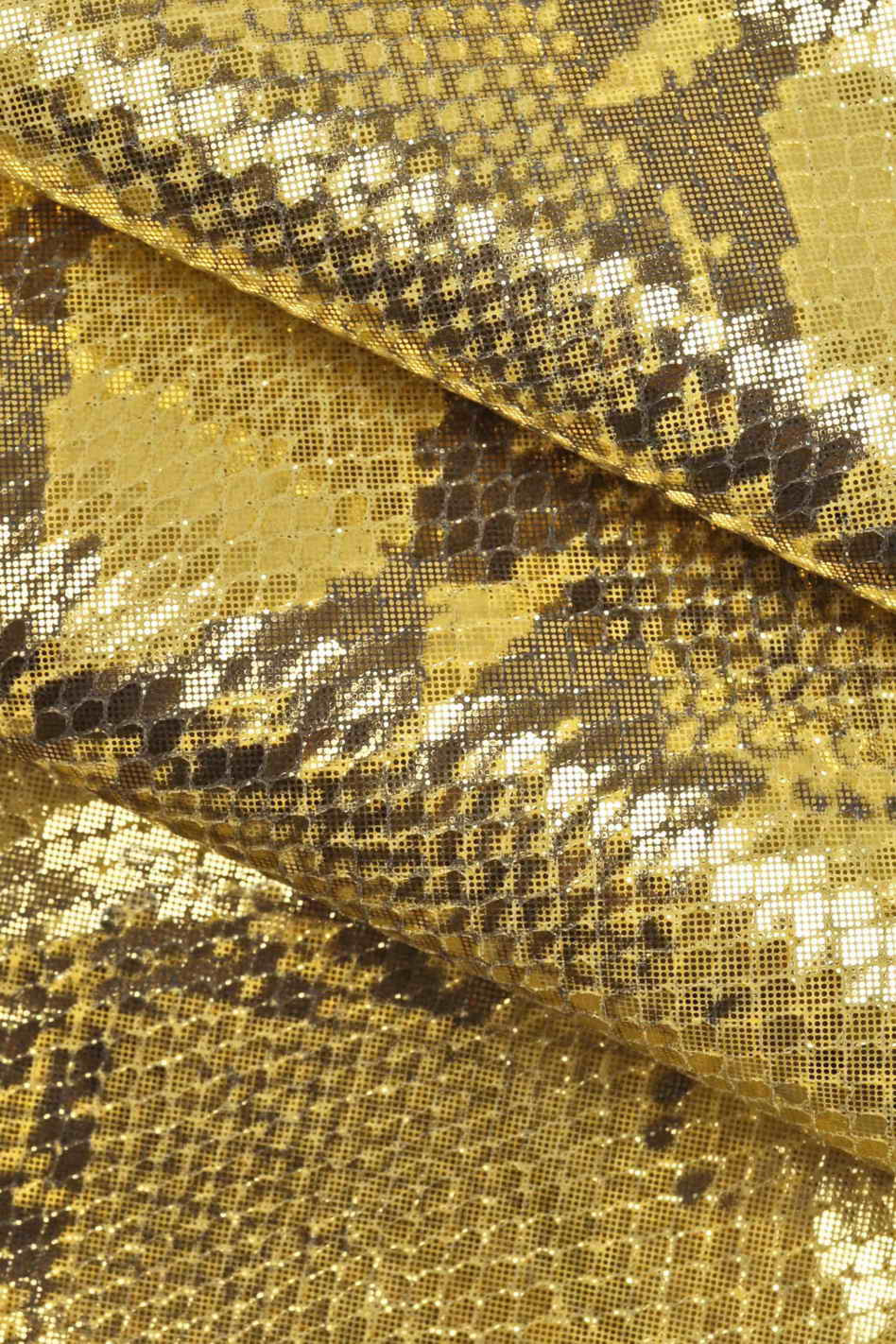Grey/gold/black/yellow METALLIC leather HIDE calfskin cowhide python ...