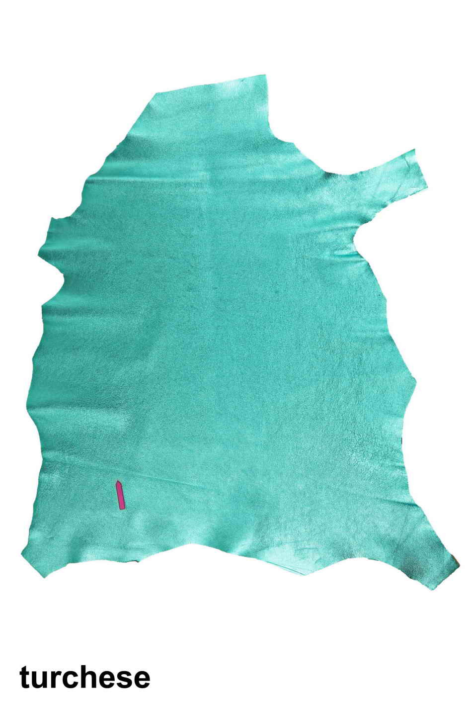 Yellow salmon blue GOATSKIN METALLIC pebble grainy soft grain print ...