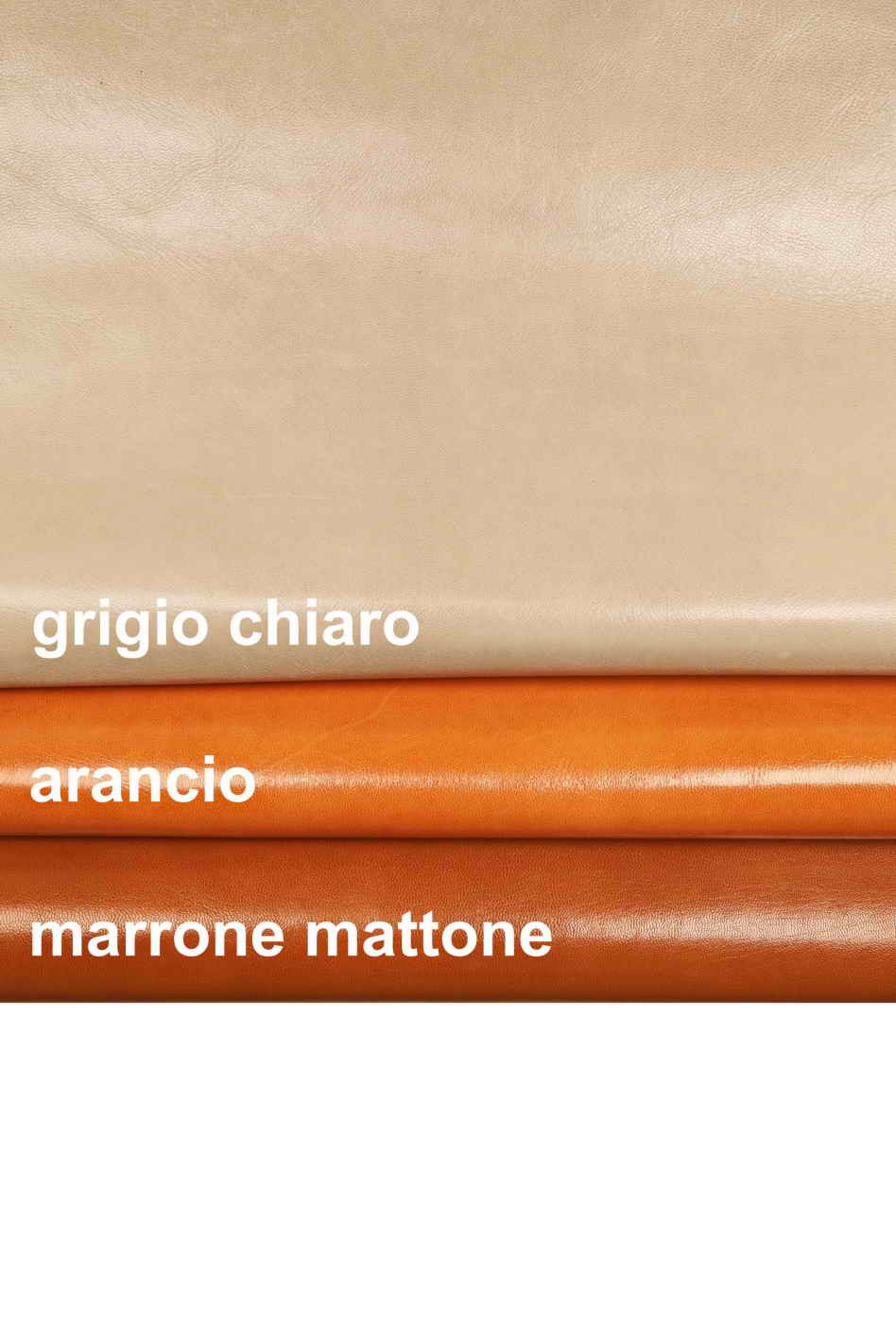 Orange brown grey GOATSKIN WRINKLED pebble grain print grainy goat skin ...