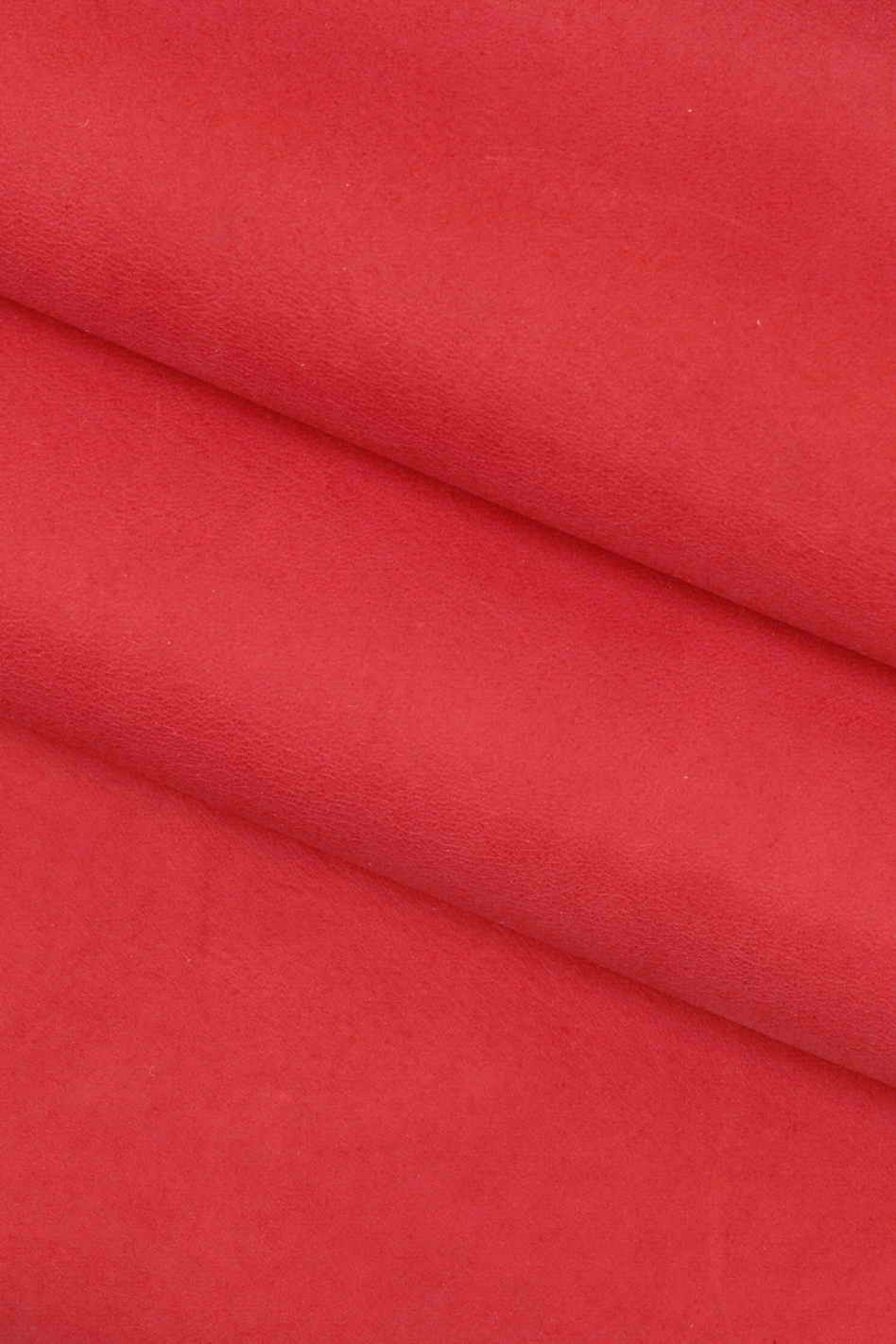 Red SUEDE CALFSKIN nubuck neutral wax cowhide natural soft cow skin ...