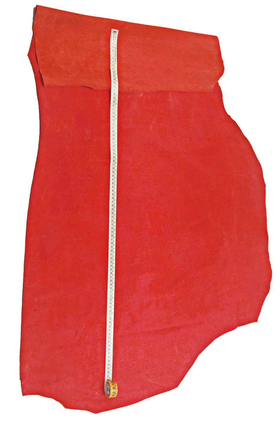 Red SUEDE CALFSKIN nubuck neutral wax cowhide natural soft cow skin ...