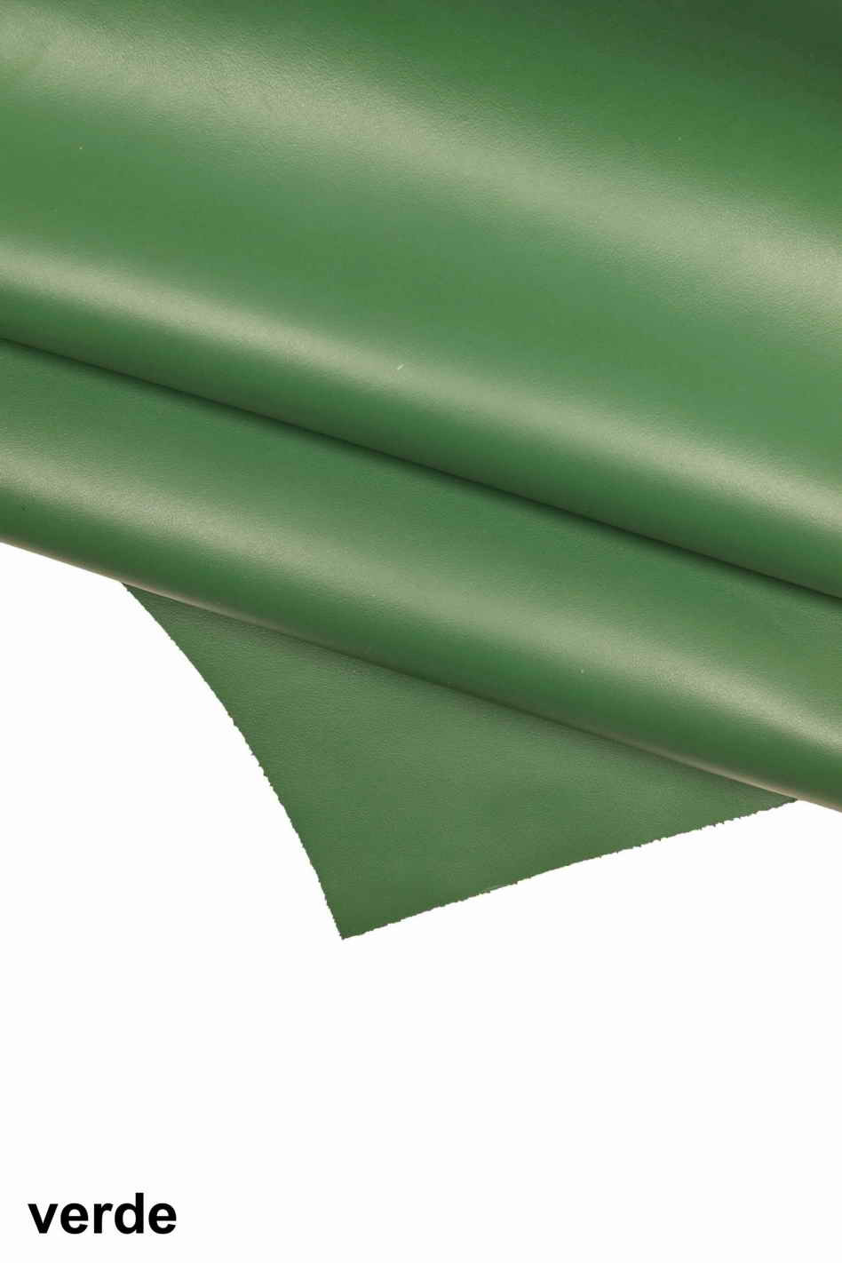 Orange green SMOOTH CALFSKIN shiny cowhide classic stiff cow skin ...