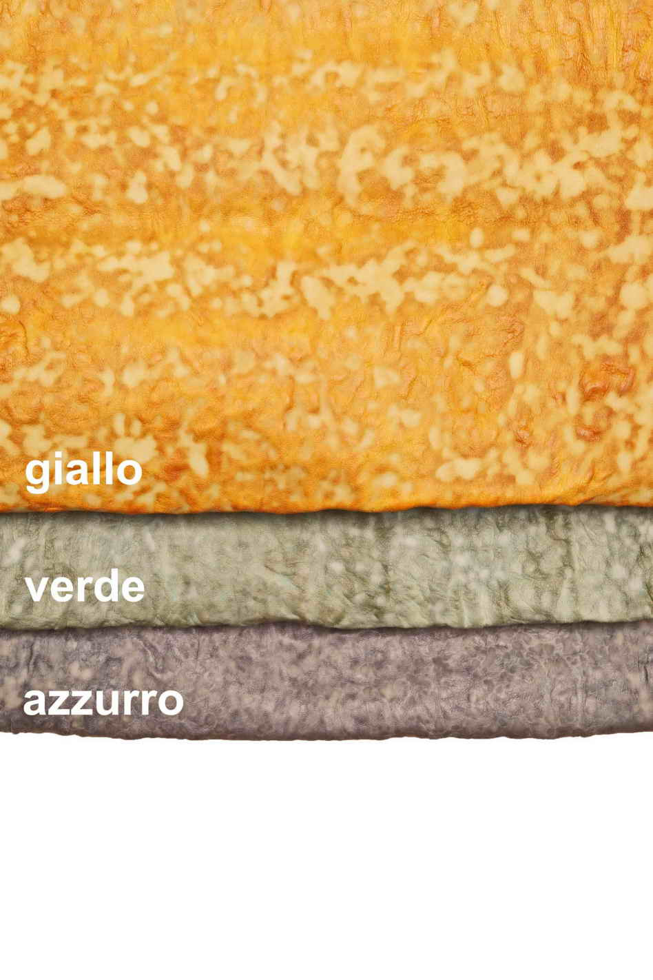 Genuine leather hide yellow green light blue GOATSKIN DISTRESSED ...