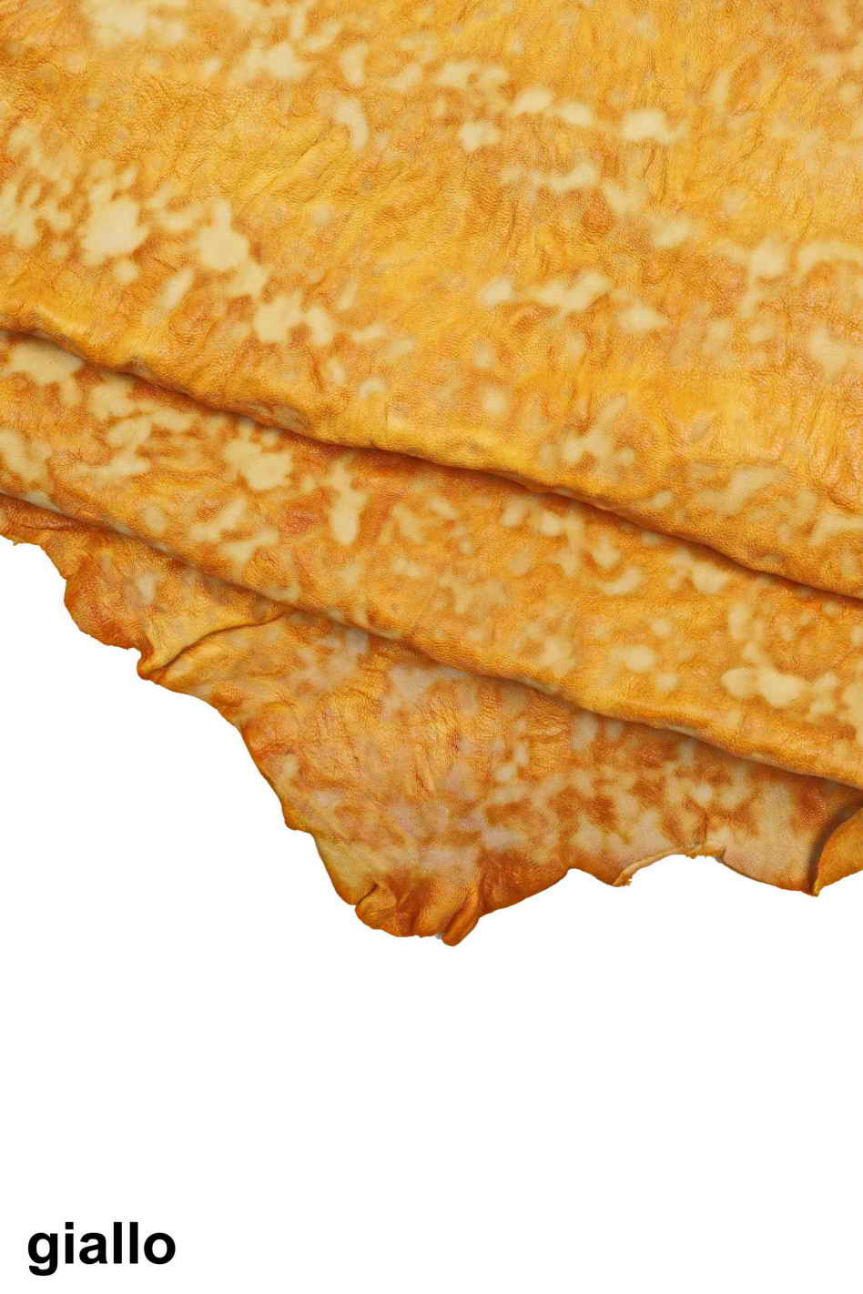 Genuine leather hide yellow green light blue GOATSKIN DISTRESSED ...