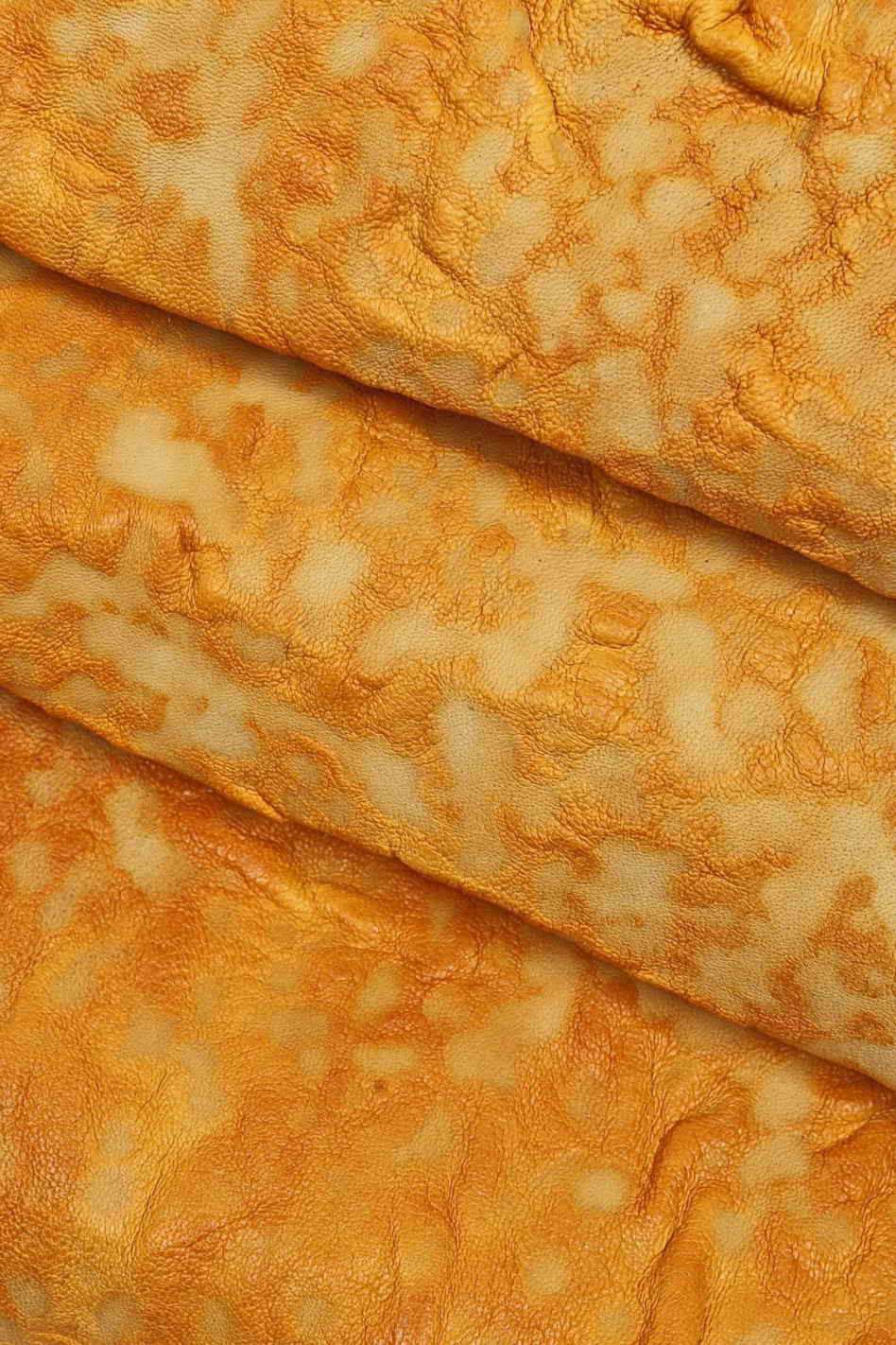 Genuine leather hide yellow green light blue GOATSKIN DISTRESSED ...