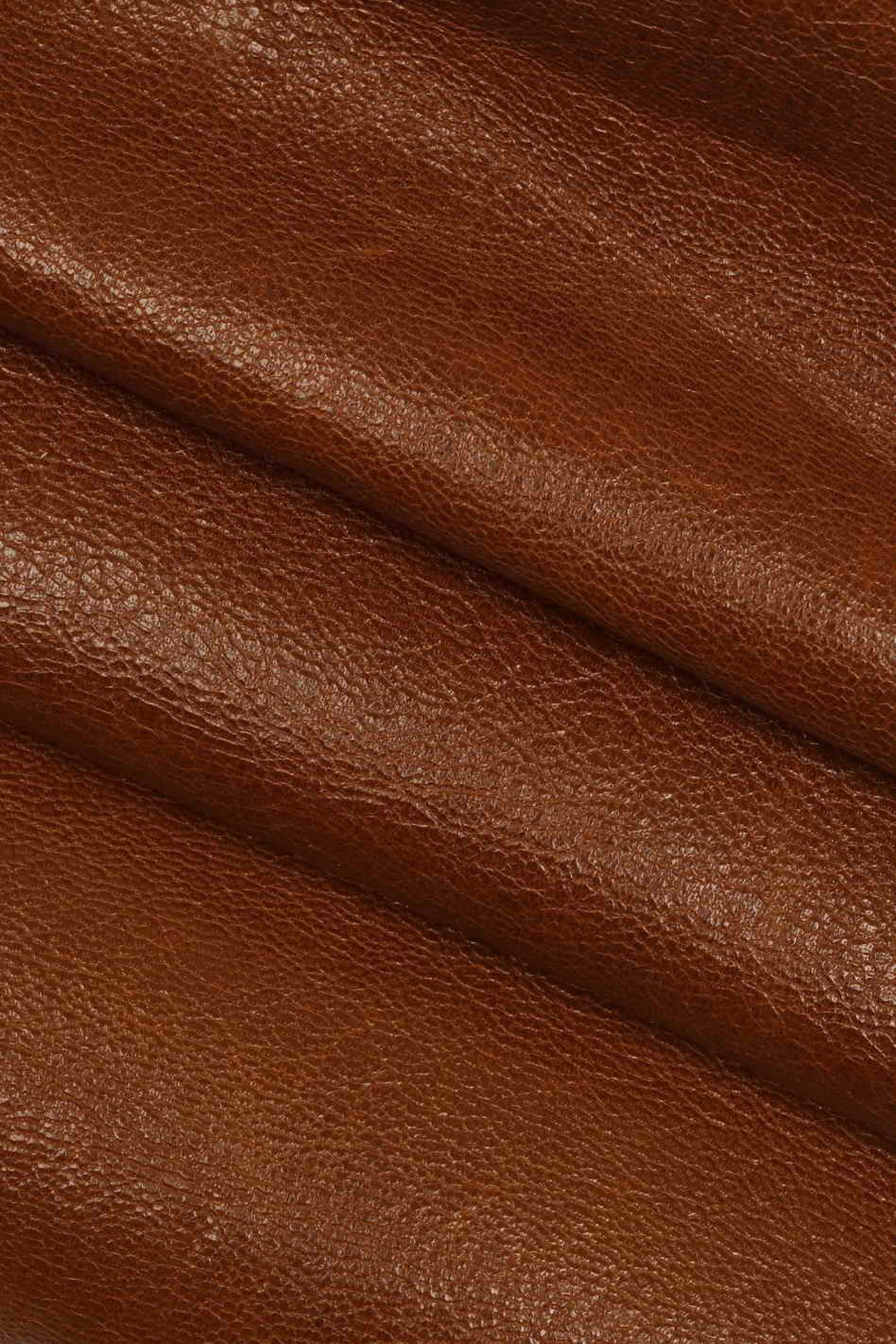 Genuine leather hide LIZARD brown GOATSKIN vegetable wrinkled goat pull ...