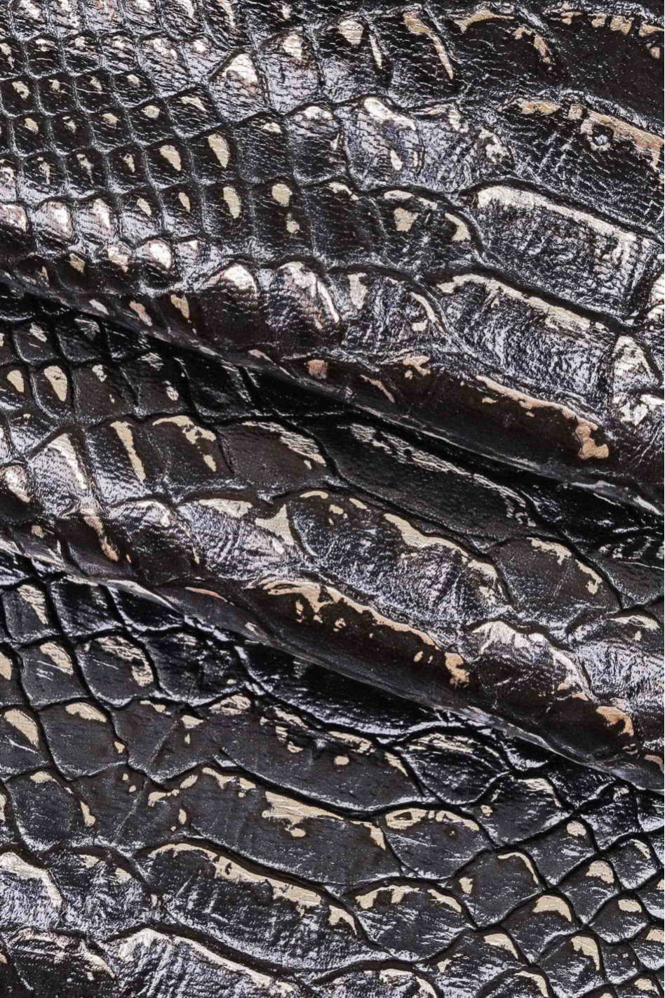 DISTRESSED METALLIC python skins, embossed reptile vintage hides, light gold, bronze, blue, gray ...
