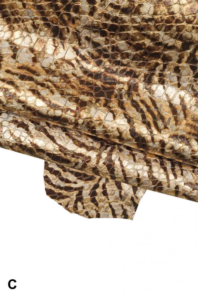 METALLIC textured leather skins, bright textured goatskins, soft skins ...