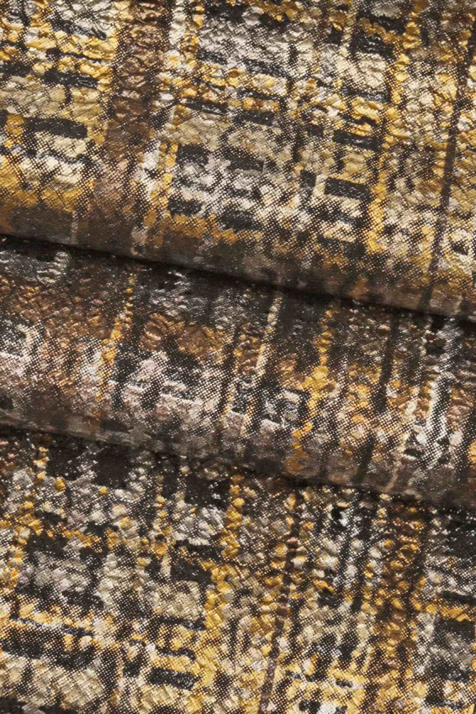 METALLIC textured leather skins, bright textured goatskins, soft skins ...