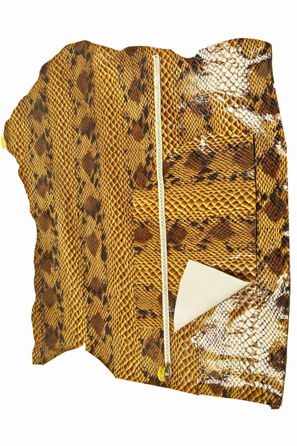 Brown crocodile EMBOSSED leather hide, croc printed patent cowhide ...