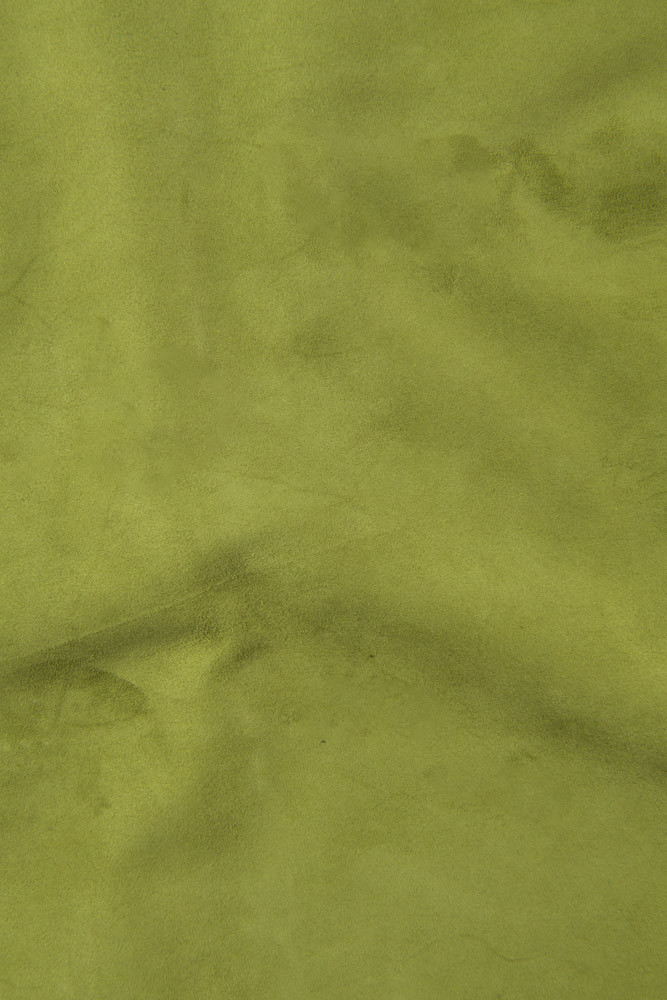 Green SUEDE leather skin, soft suede goatskin, ideal for crafting and ...