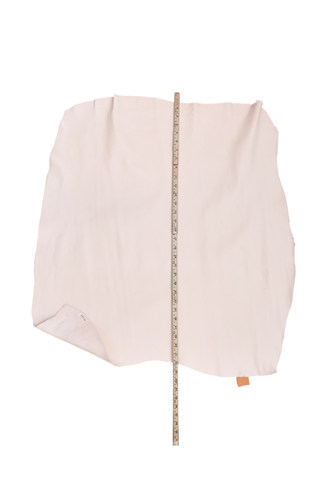 Cream lambskin leather hide, SMOOTH sheepskin for garments, soft skin ...
