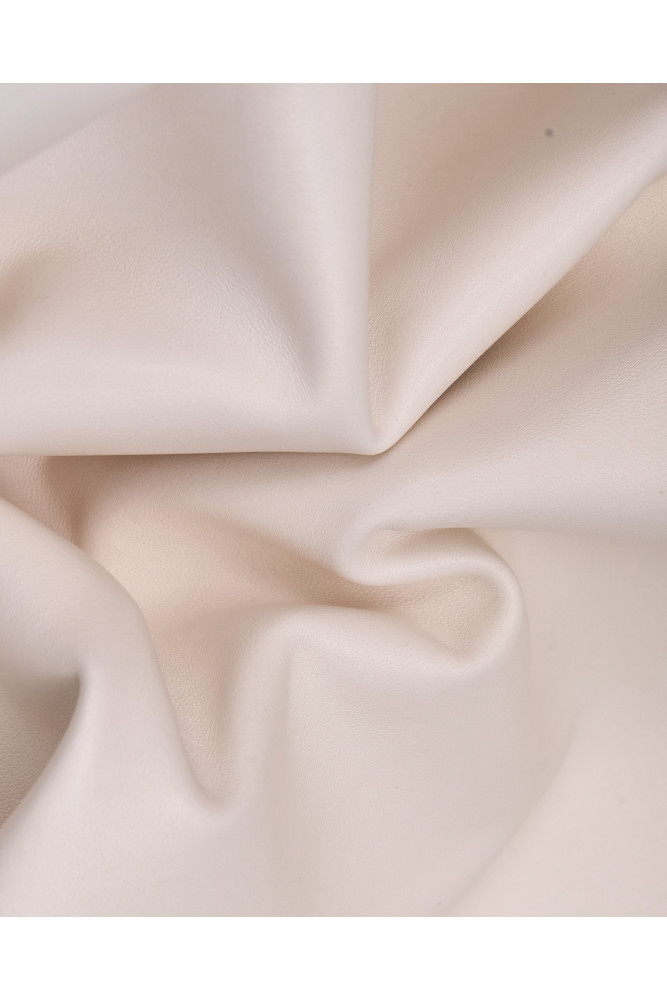 Cream lambskin leather hide, SMOOTH sheepskin for garments, soft skin ...