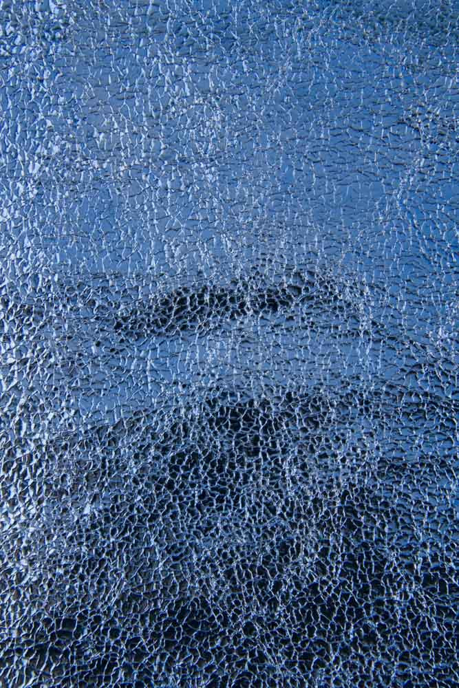 Light blue METALLIC leather skin, crackled printed soft goatskin, ideal ...