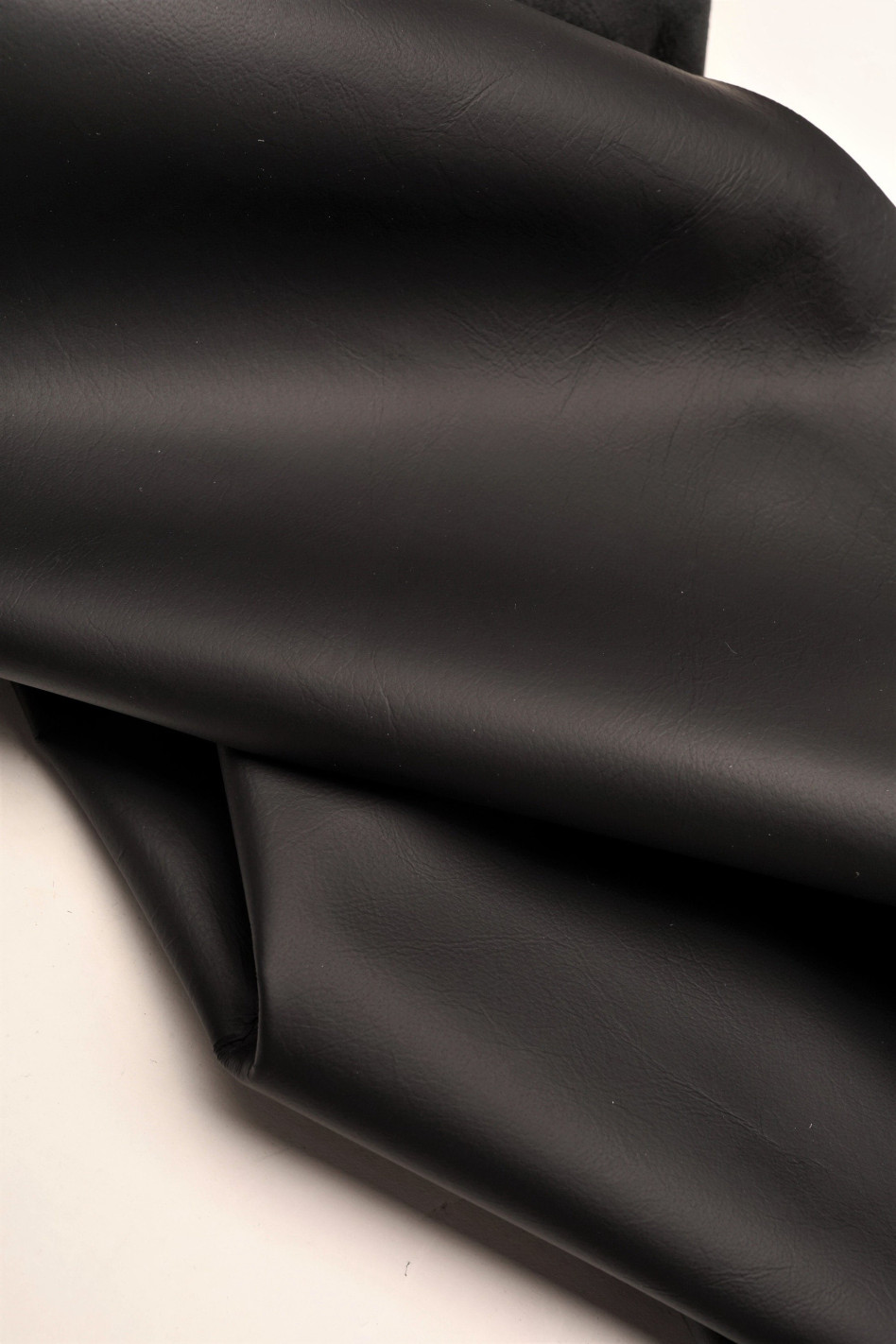 BLACK matt leather skin, smooth goatskin, Italian brush off hide ...